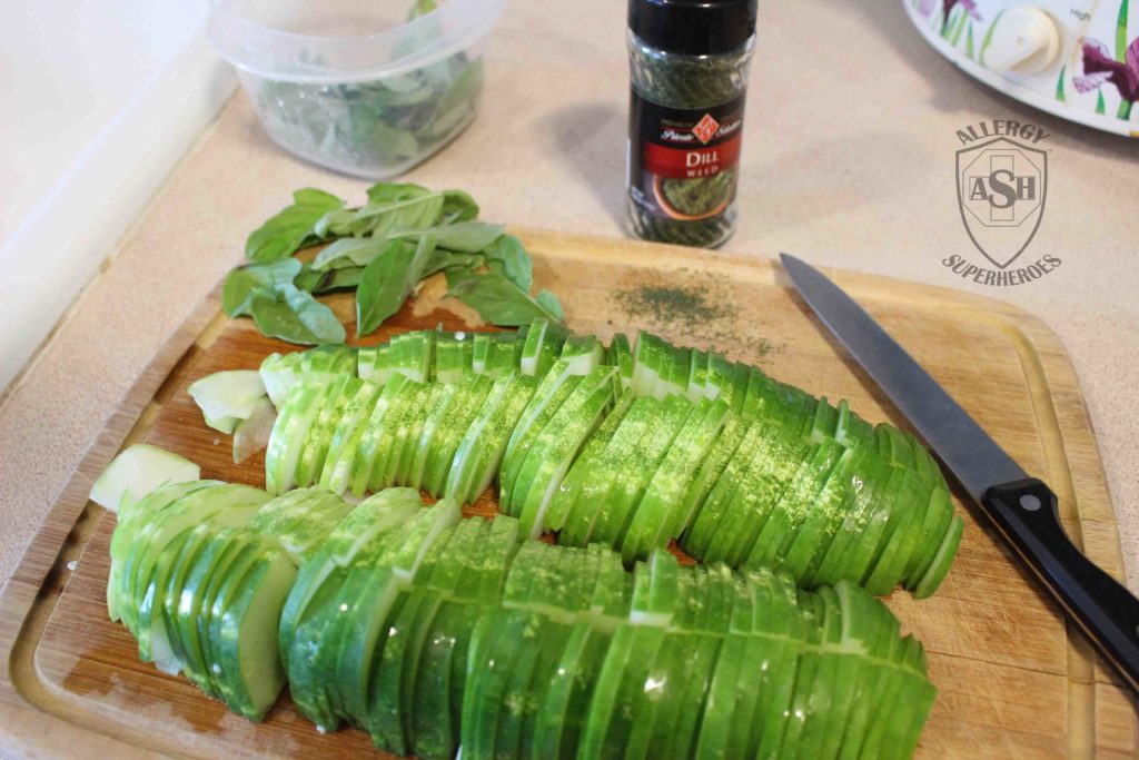 Basil Cucumber Dill Salad - Allergy Superheroes Blog