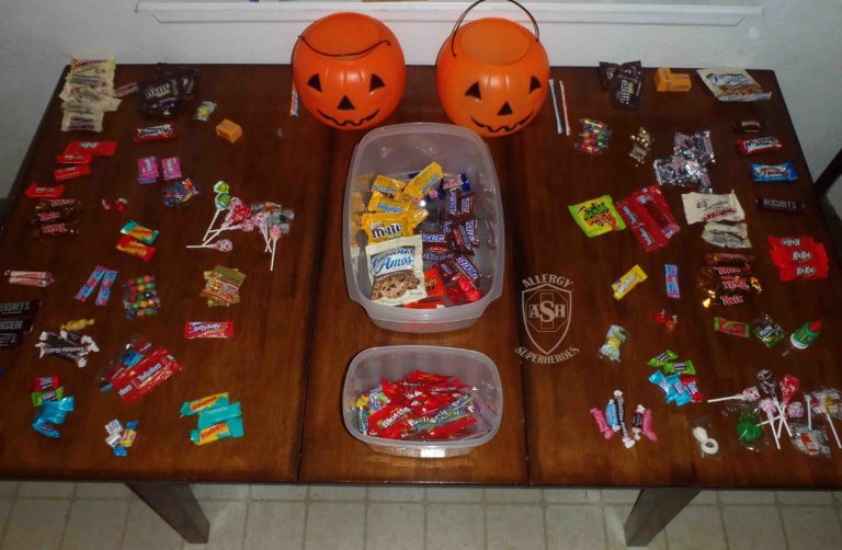 Unsafe Halloween Candy - Make a Plan! - Allergy Superheroes Blog
